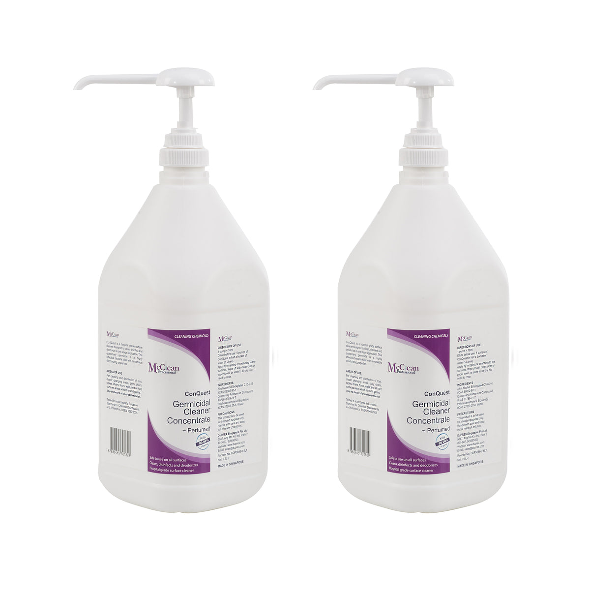 McClean® ConQuest Germicidal Cleaner Concentrate – Fresh Lavender 2 x ...