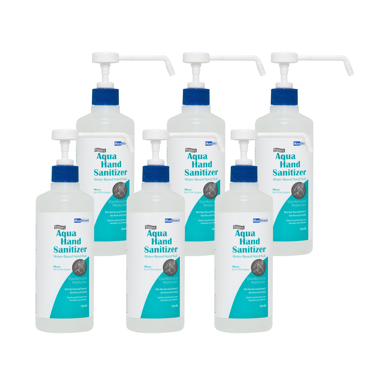 MaxShield® Aqua Hand Sanitizer Water-Based Hand Rub – Duprex Online