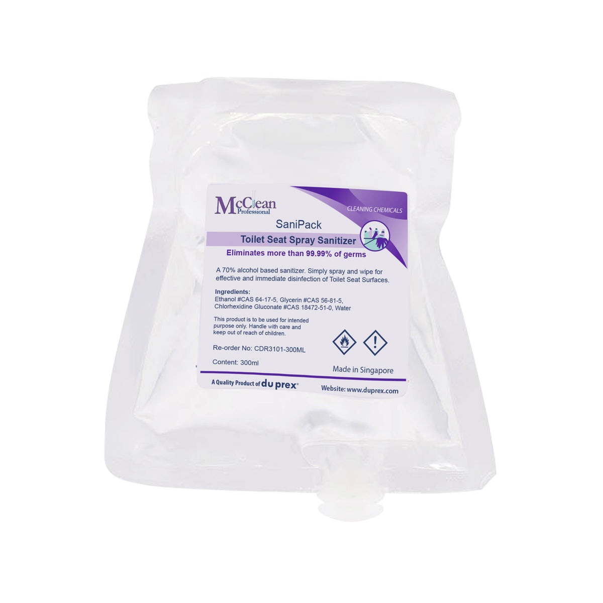 McClean® SaniPack Toilet Seat Spray Sanitizer – Duprex Online
